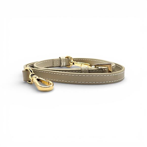 Prada | Accessories | Prada Saffiano Leather Strap With Goldtone ...